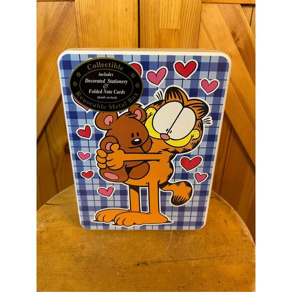case | Art | Vintage Garfield Stationery Love Me Love My Teddy Bear In ...